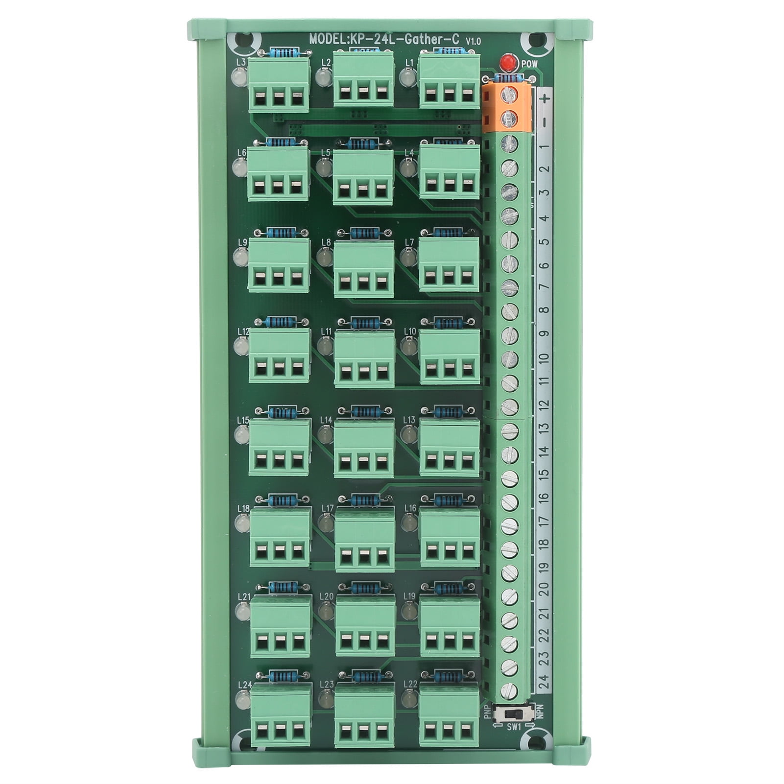 Terminal Block 3 Wire 24 Channel Acquisition Board NPN PNP Output KP?24L?Gather?C - Walmart.com