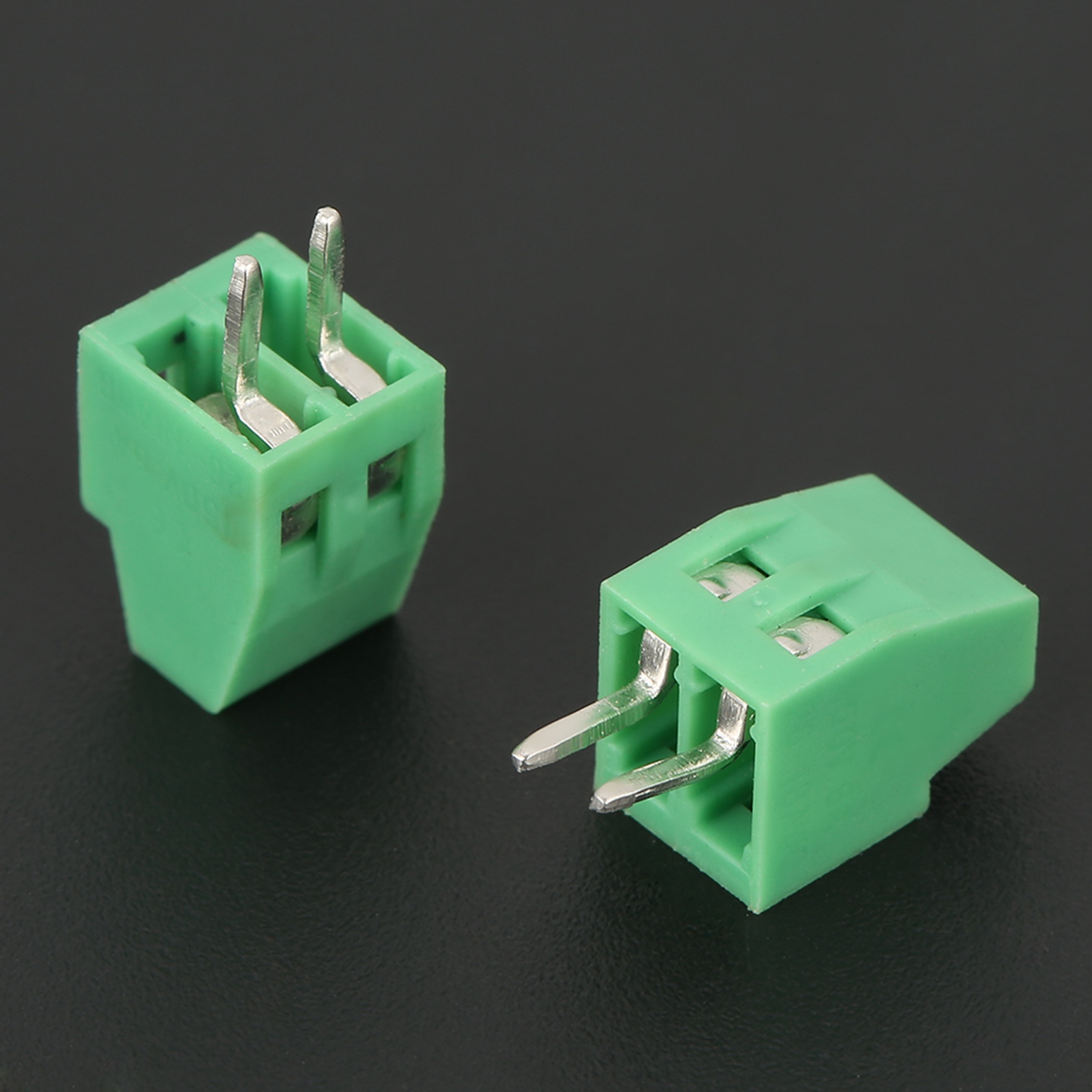 Terminal Block Connector, 12 Pin 2.54mm Pitch Green PCB Universal Screw ...