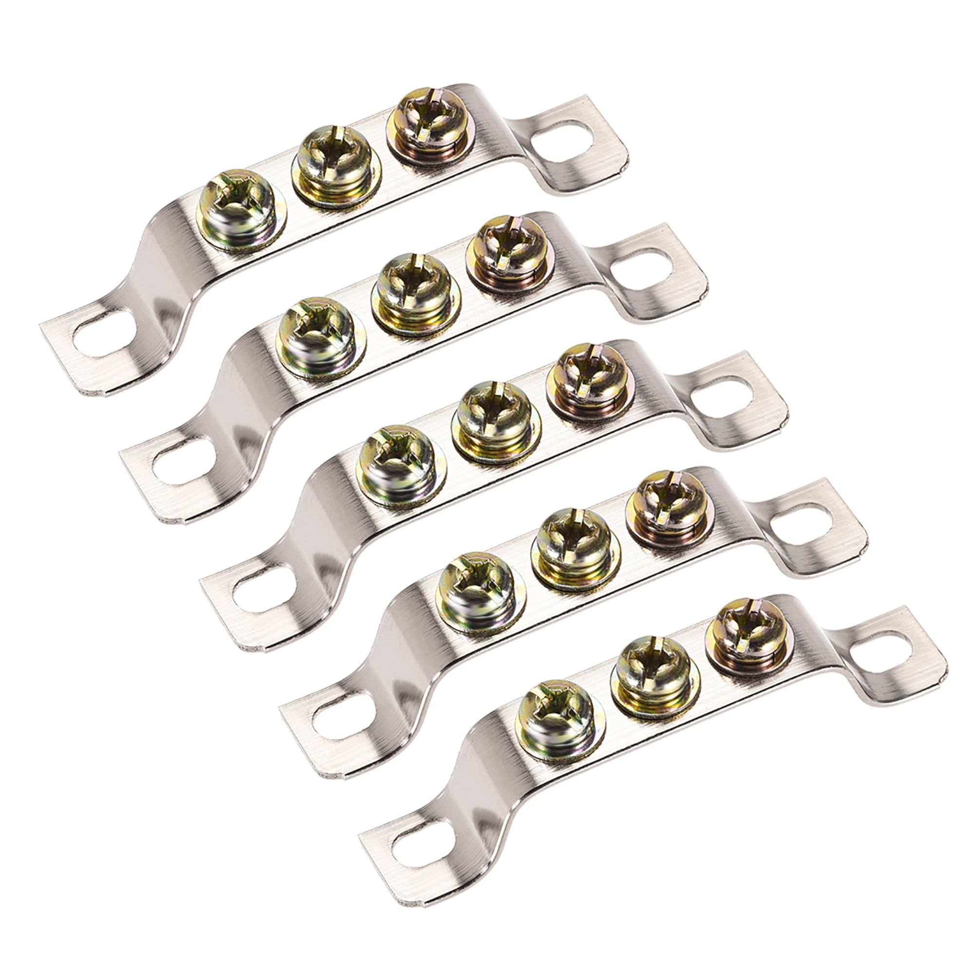 Terminal Block Connector Bar 3 Positions Single Row Ground Wire Bridge ...