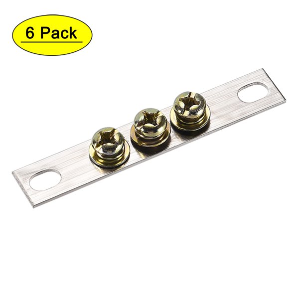 Terminal Block Connector Bar 3 Positions Single Row Ground Wire ...