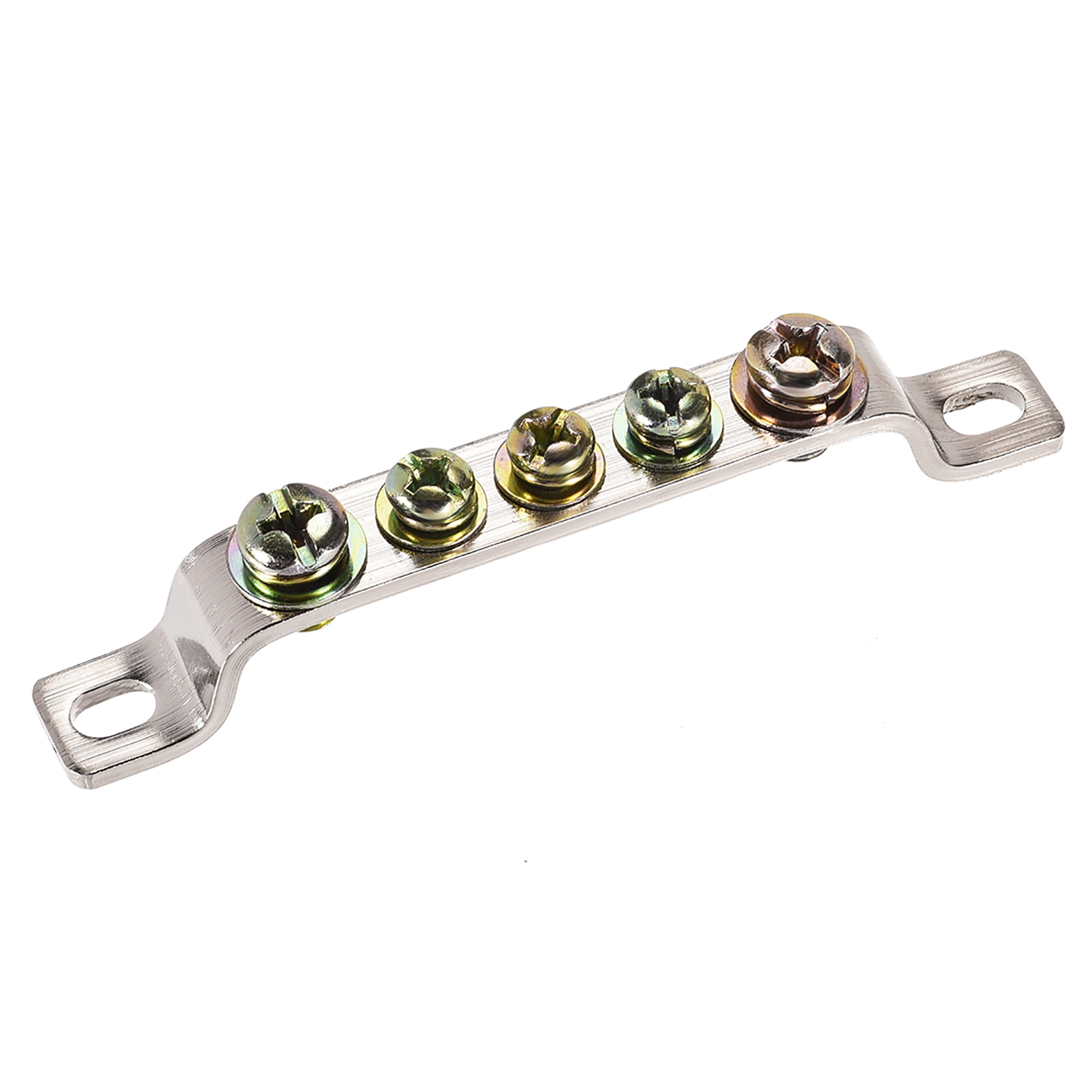 Terminal Block Connector Bar 5 Positions Single Row Ground Wire Bridge ...