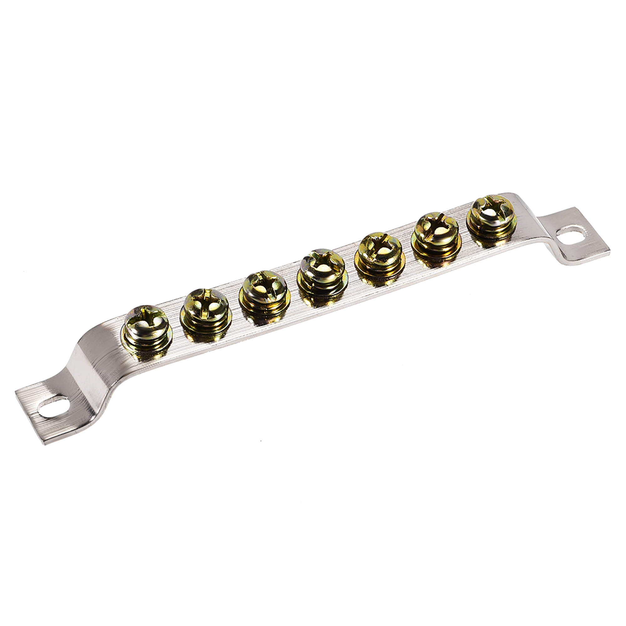 Terminal Block Connector Bar 7 Positions Single Row Ground Wire Bridge ...