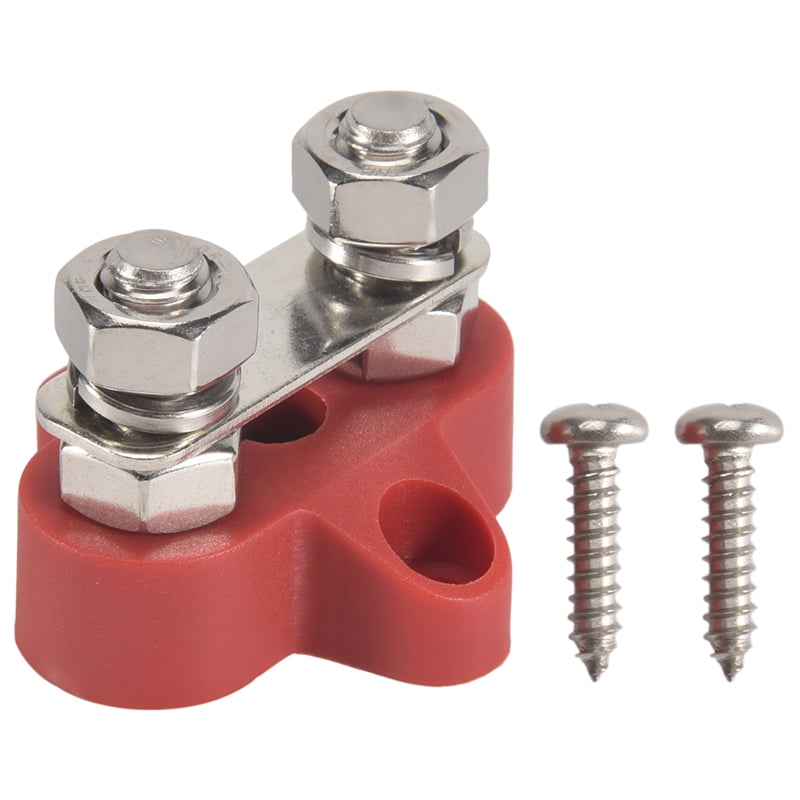 Terminal Block Studs M8 48V Junction Bus Bar Dual Heavy Duty Power Distribution Stud for Truck ...