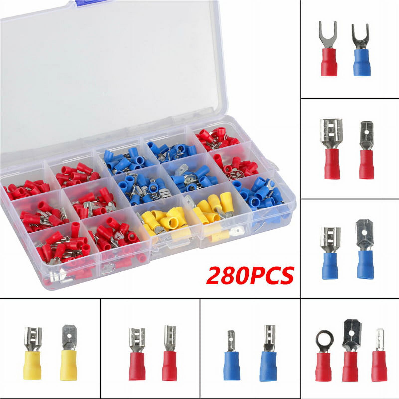 Terminal Block, terminal block 280pcs crimp terminal Insulated ...