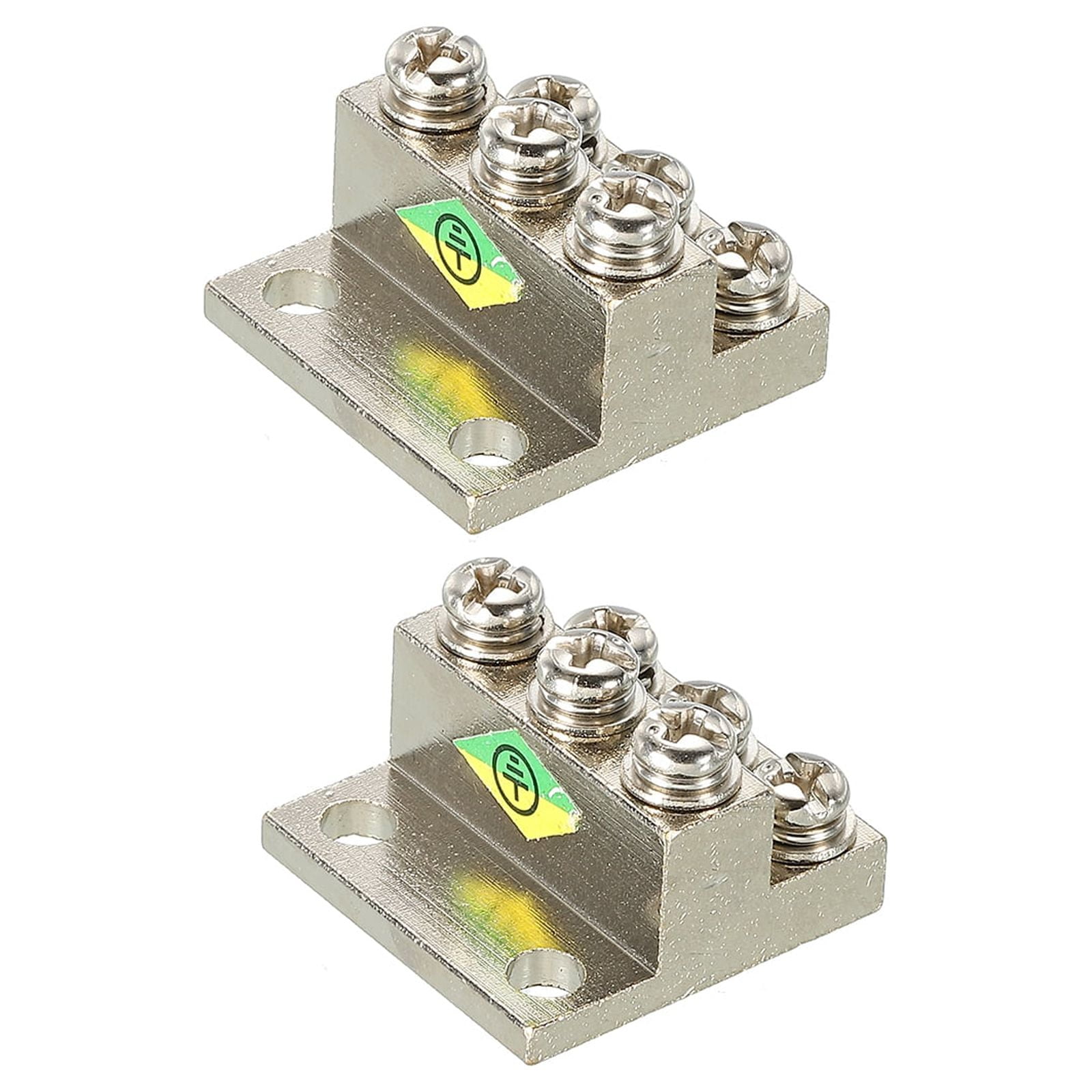 Terminal Grounding Bar Screw Copper Strip 6 Positions Pack of 2 ...