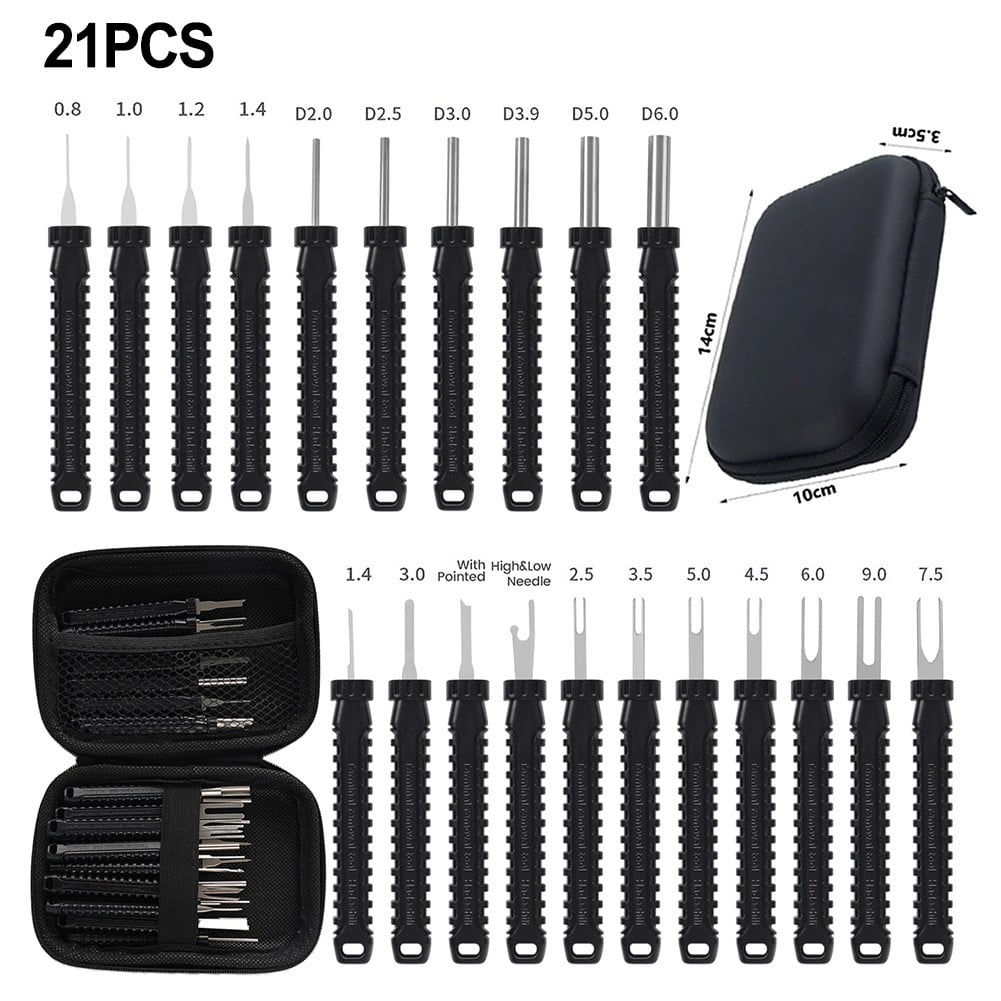 Terminal Removal Tool Kit Electrical Pin Extractor Connector Depinning ...