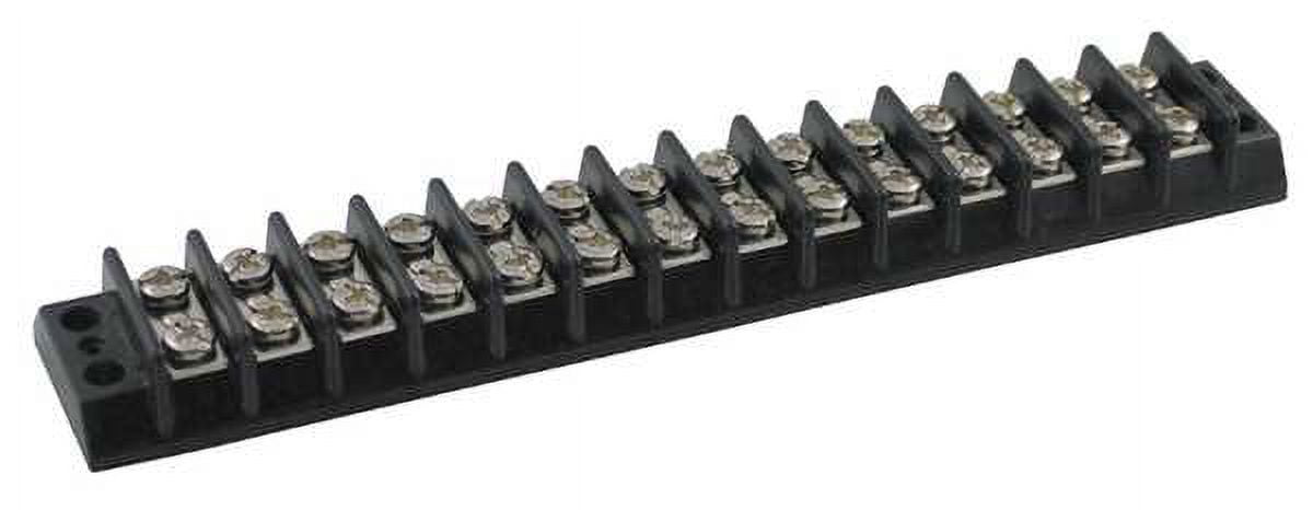Terminal Strip, 14 Pole, 2 Row, 20 A, 300 V AC, 12 AWG, Screw ...