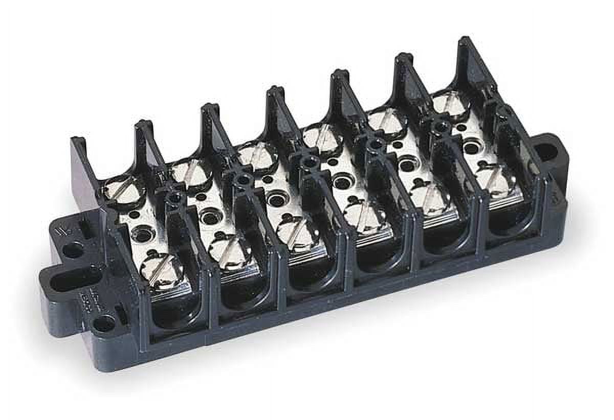 Terminal Strip, 60A, 6 Pole, 600VAC(6YH91) - Walmart.com