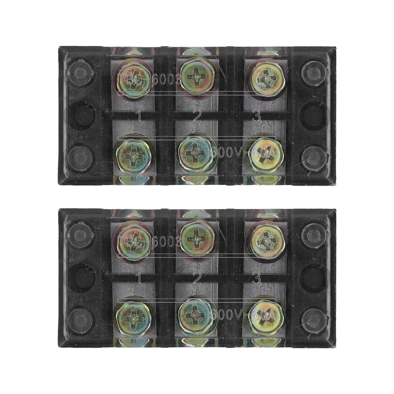 Terminal Strip Dual Row Screw Clamp Wire Terminal Block with Clear ...