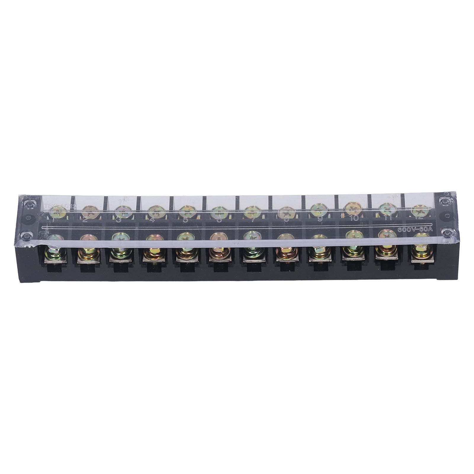 Terminal Strip Dual Rows High Current Screw Terminal Block with Cover for Power Distribution ...