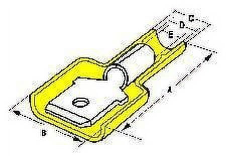 Terminals INSULATED COUPLER male 10-12 AWG (1 piece) - Walmart.com