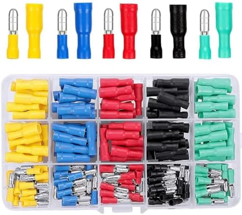 Terminals Wire Connectors Female & Male Insulated Electrical Connector ...