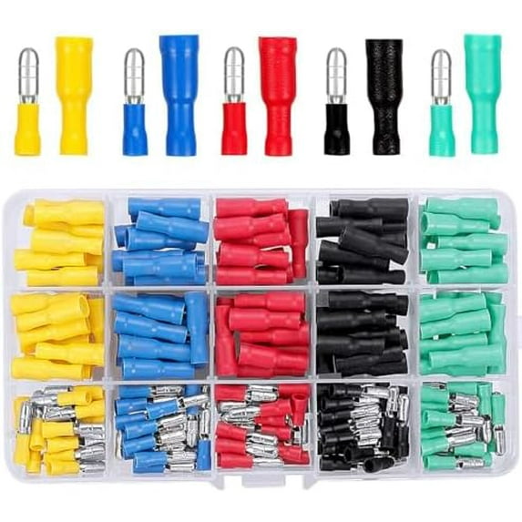 Terminals Wire Connectors Female & Male Insulated Electrical Connector ...
