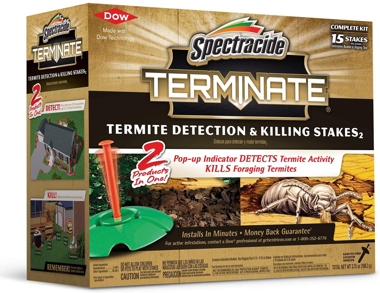 Terminate Termite Detection & Killing Stakes, Kills Foraging Termites ...