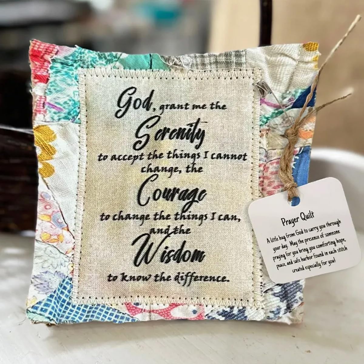 Terminatek Mini Prayer Quilt with Cross Inside, Best Encouraged and ...