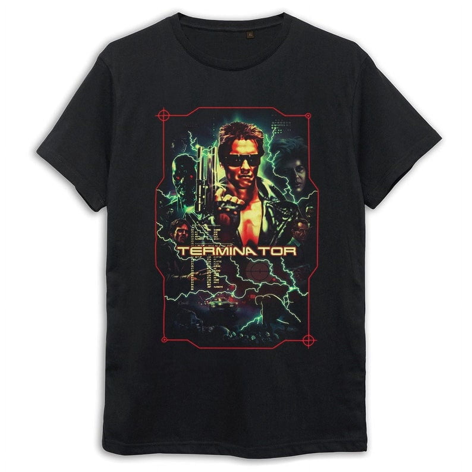 The Terminator 1984 Art Graphic T-Shirt – Arnold Schwarzenegger Classic ...