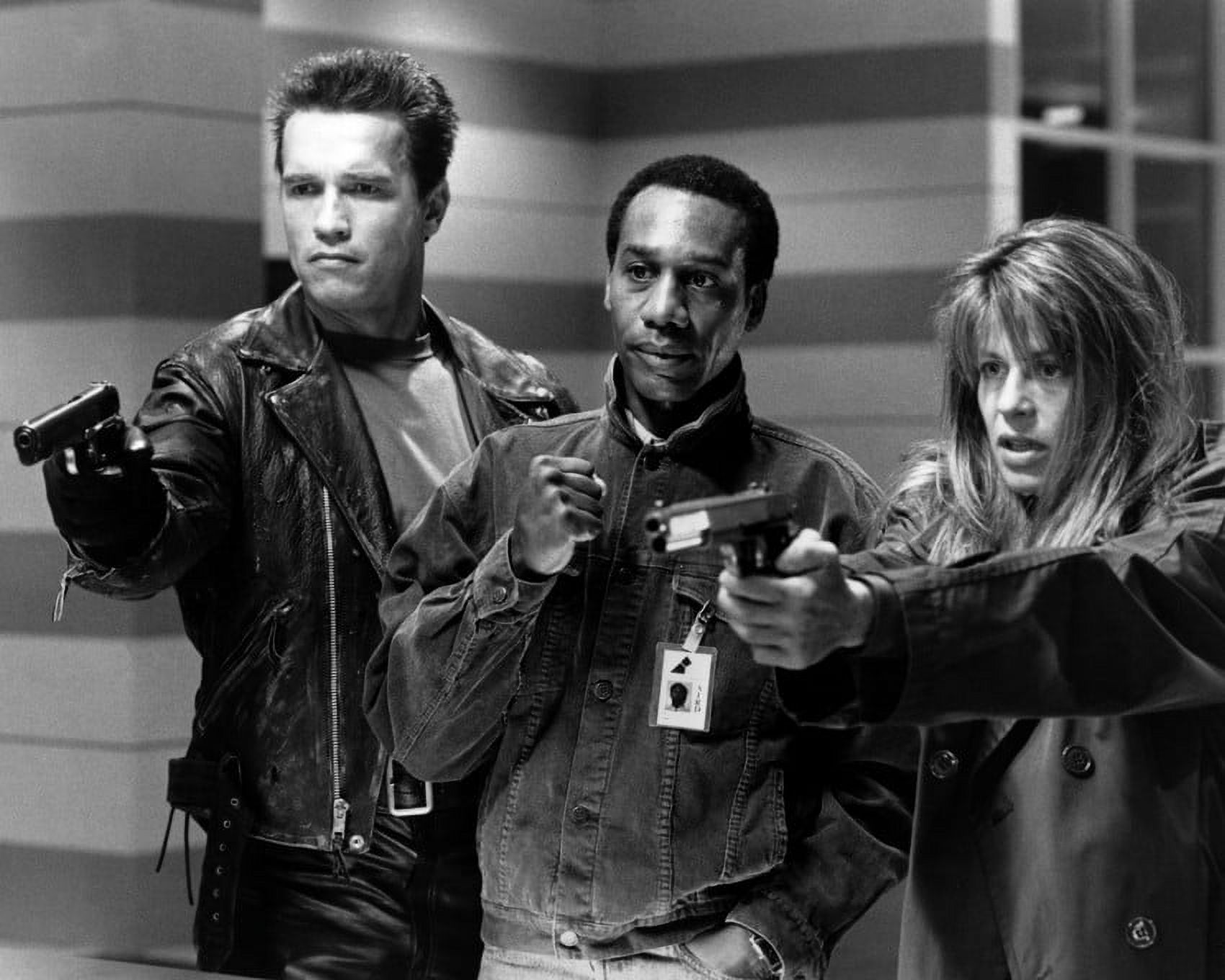 Terminator 2 Arnold Schwarzenegger Linda Hamilton Joe Morton 24x36 ...