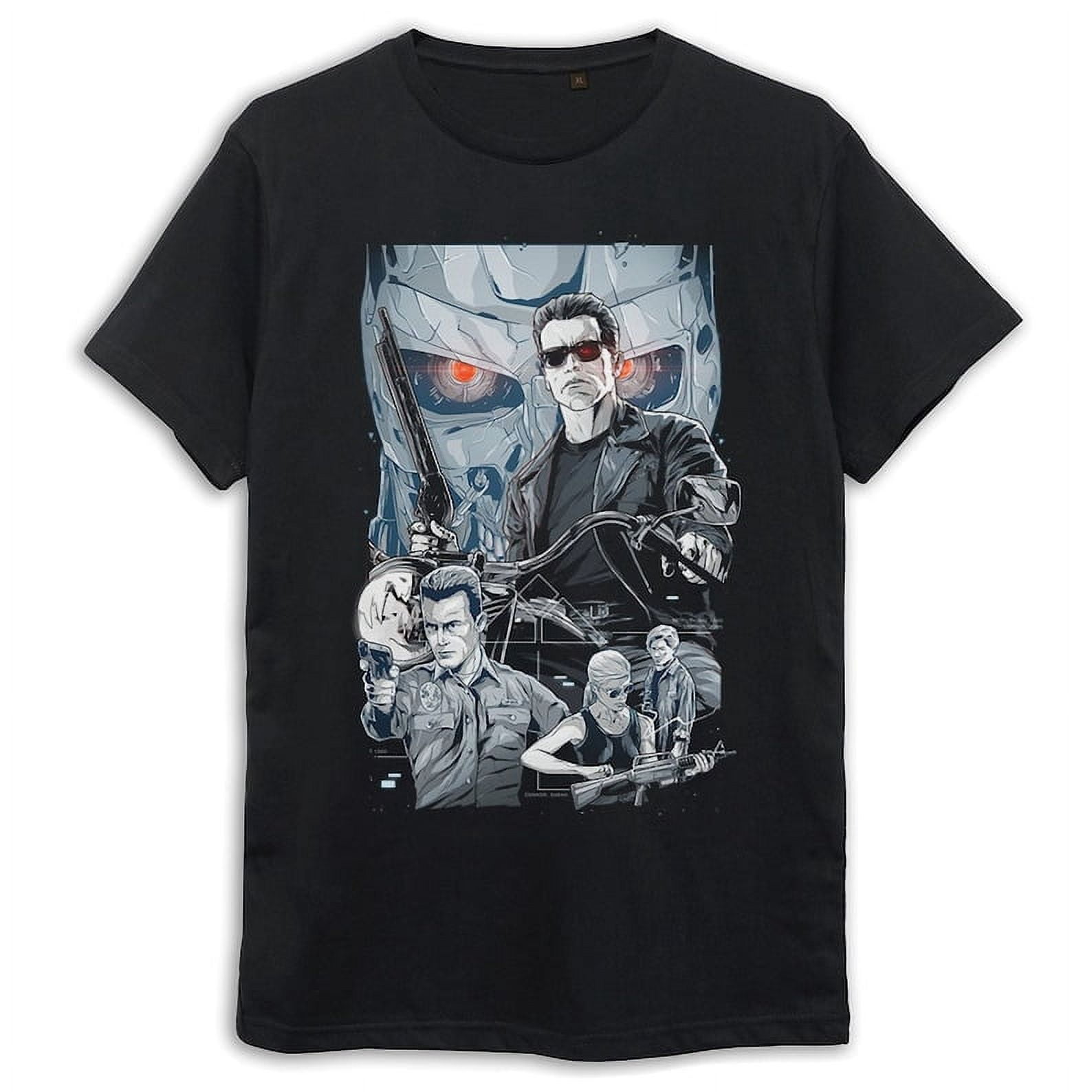 Terminator 2 Judgment Day Art Graphic T-Shirt – Iconic Sci-Fi Movie Tee ...