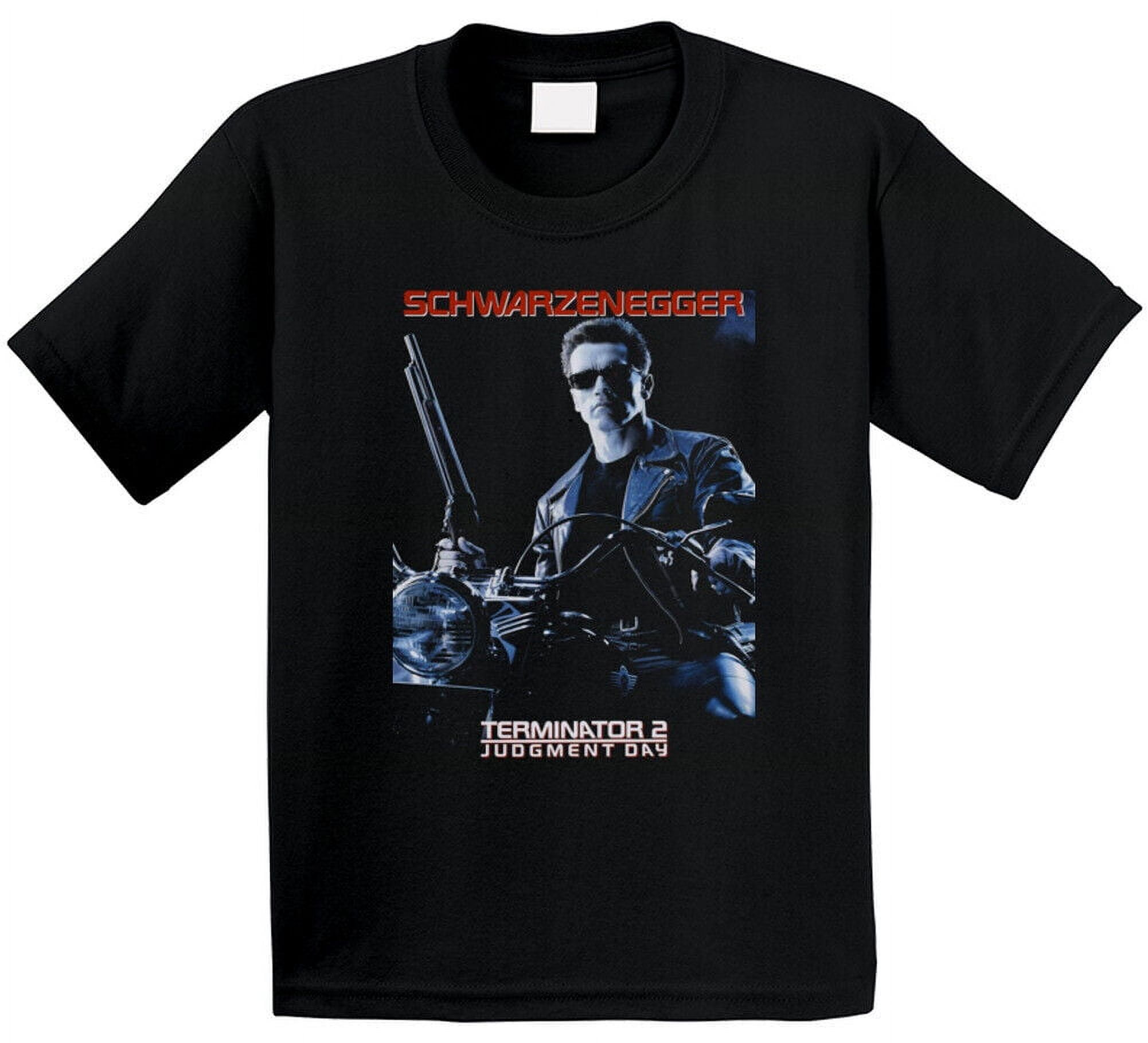 Terminator 2 Schwarzenegger 90's Retro Movie Cool Fun Kids T Shirt ...