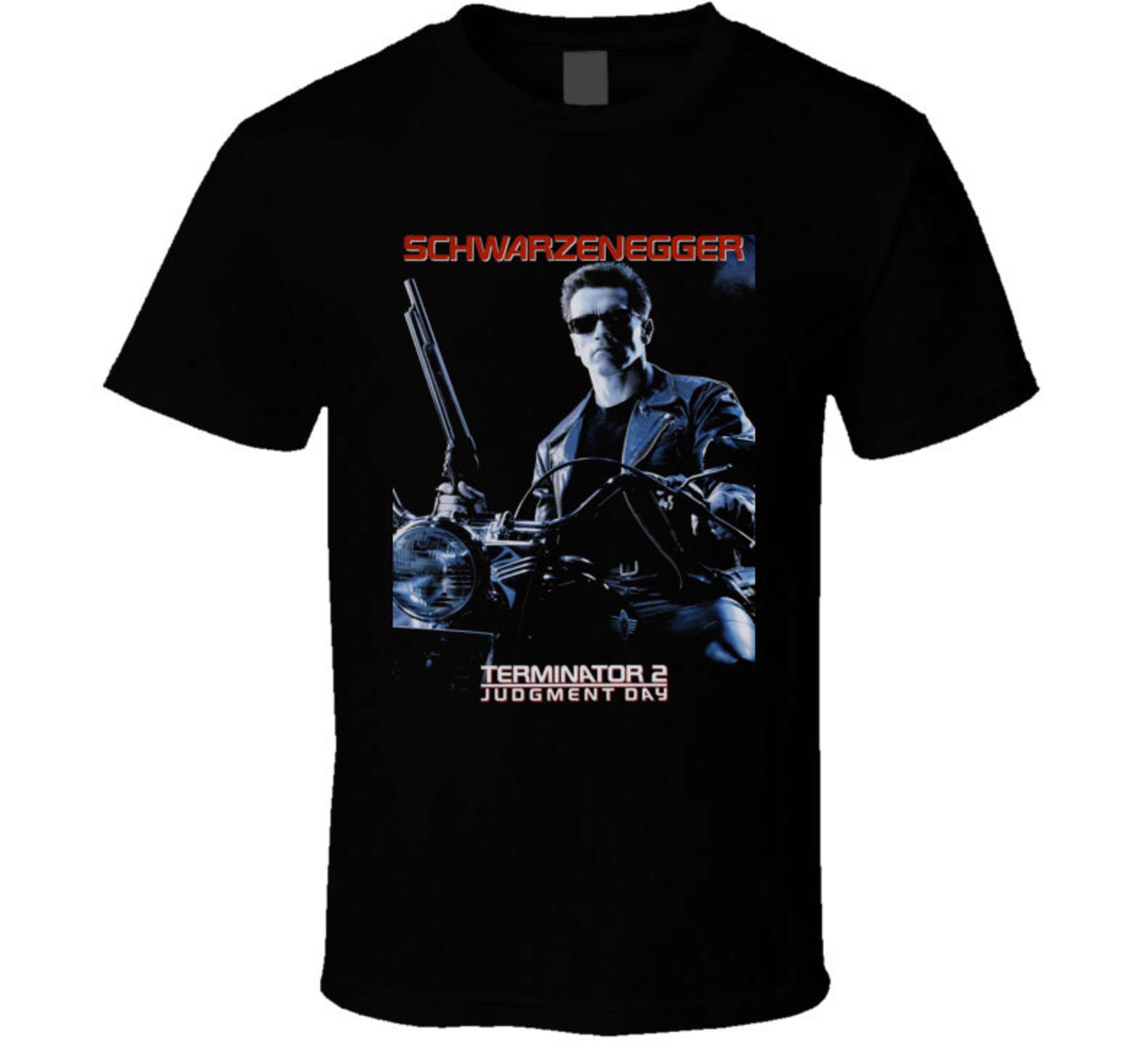 Terminator 2 Schwarzenegger 90's Retro Movie T Shirt - Walmart.com