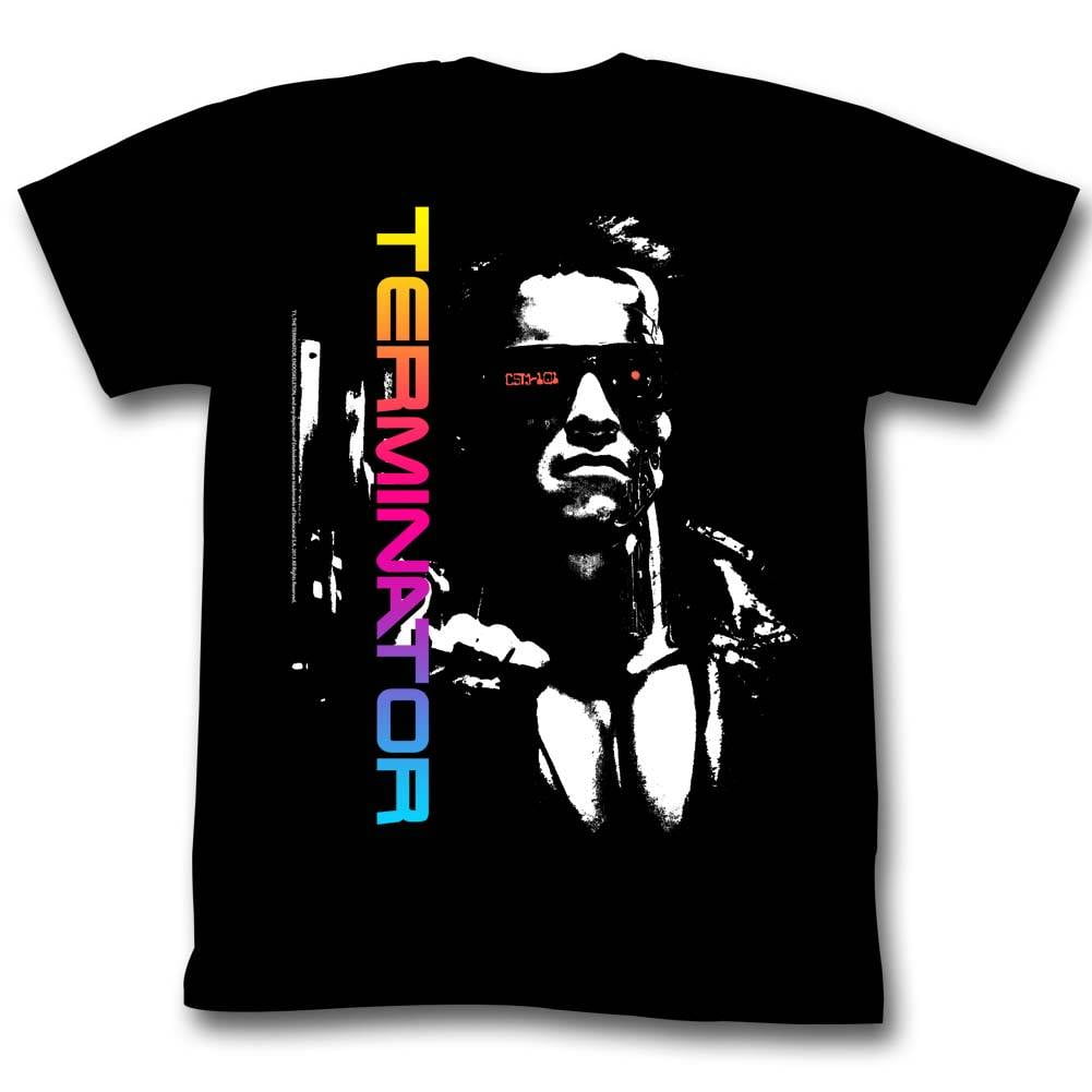 Terminator Movies Neon Terminator Adult Short Sleeve T Shirt - Walmart.com
