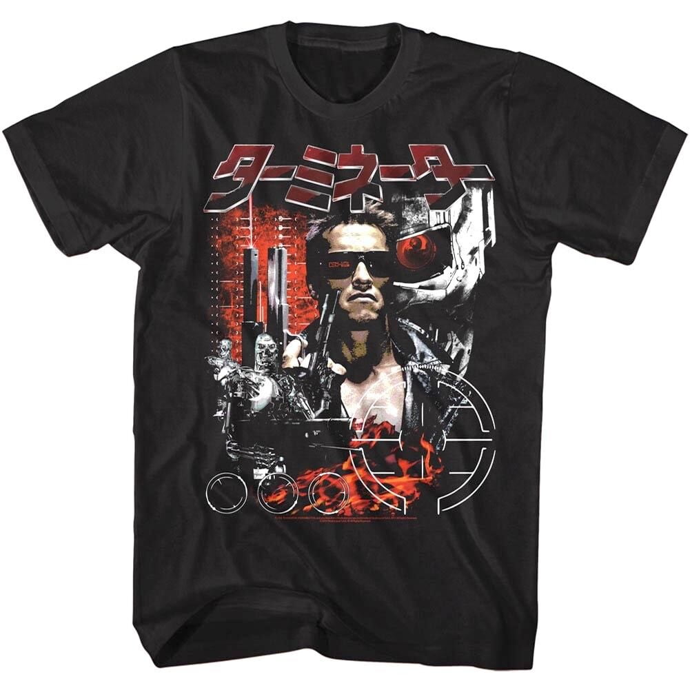 Terminator Schwarzenegger Big in Japan Men's T Shirt Movie Poster ...