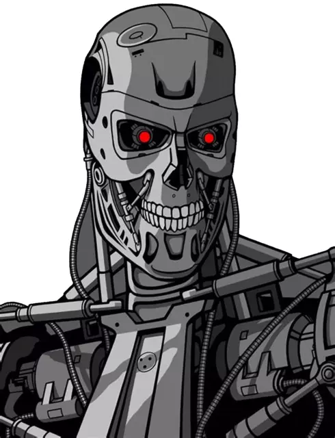 Terminator Sticker Endo Skeleton Phone Decal Water Bottle Stickers Car ...