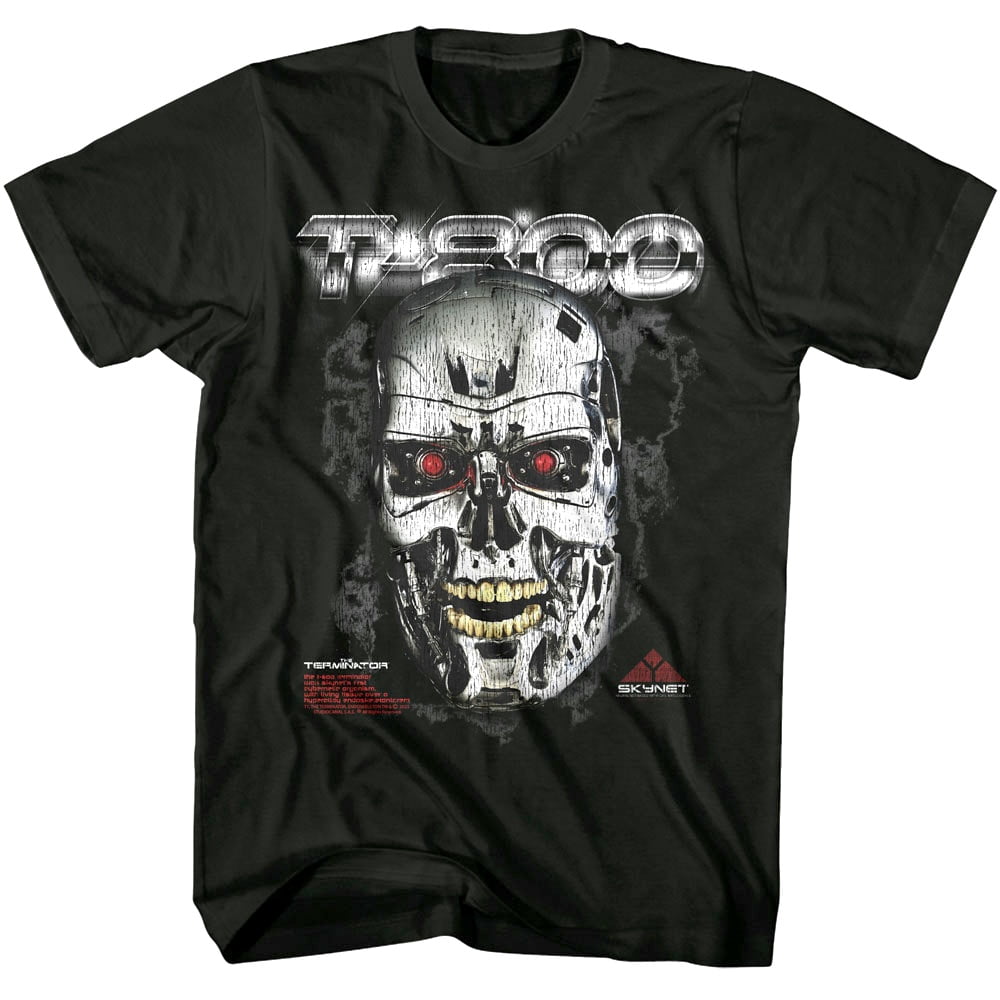 Terminator T 800 Endo Skull Men's T Shirt (Charcoal, AdultS) - Walmart.com