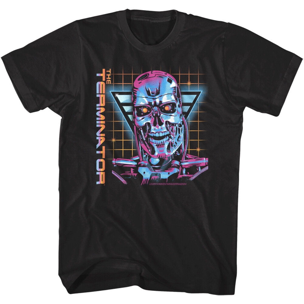Terminator T-800 Retro 80's Men's T Shirt Cyberdyne Systems Cyborg ...