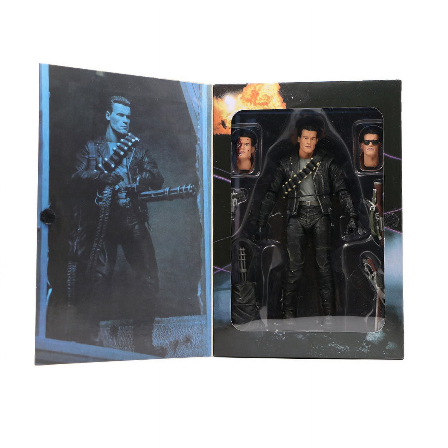 Terminator series T-800 Arnold three heads and four guns ...