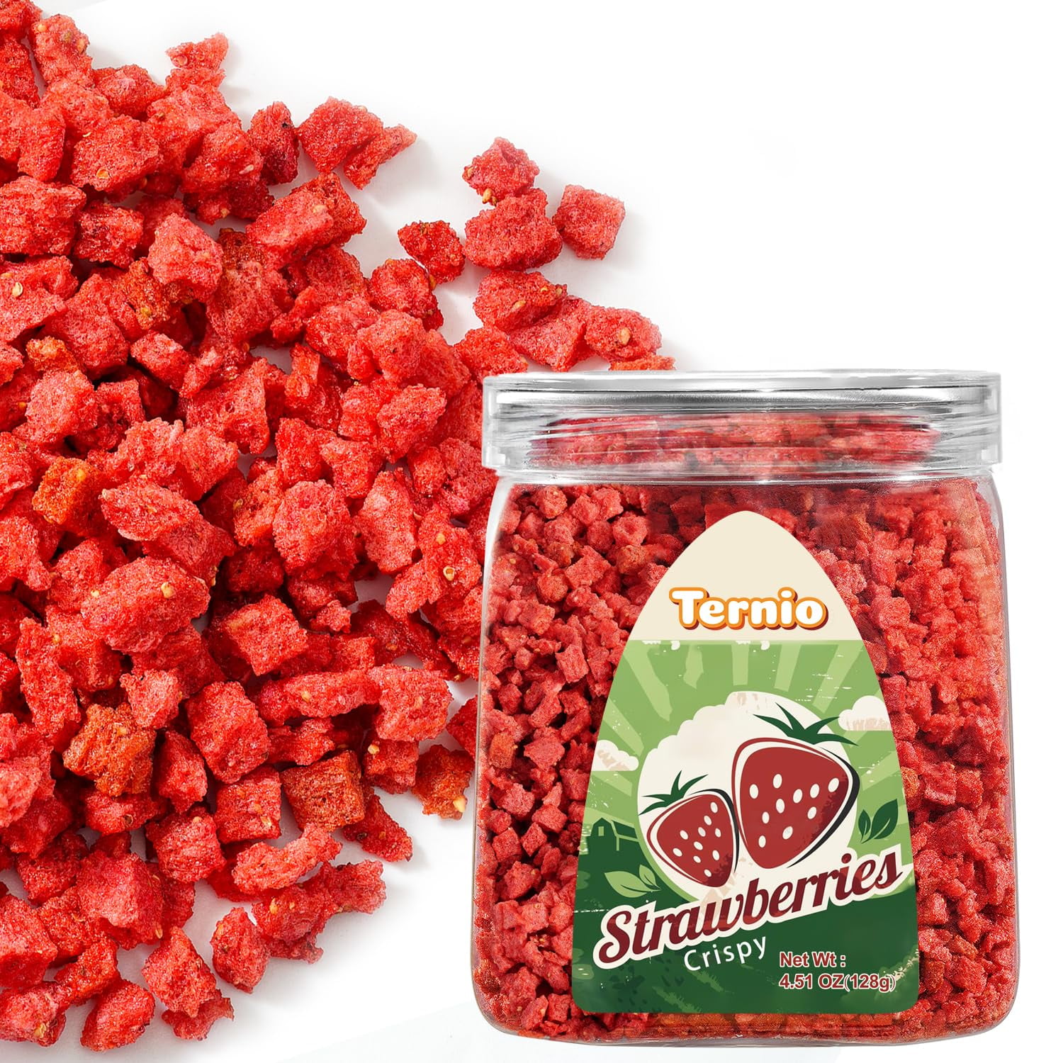 Ternio Premium Freeze Dried Strawberries - 4.51 KMC2Oz/128g - Trace ...