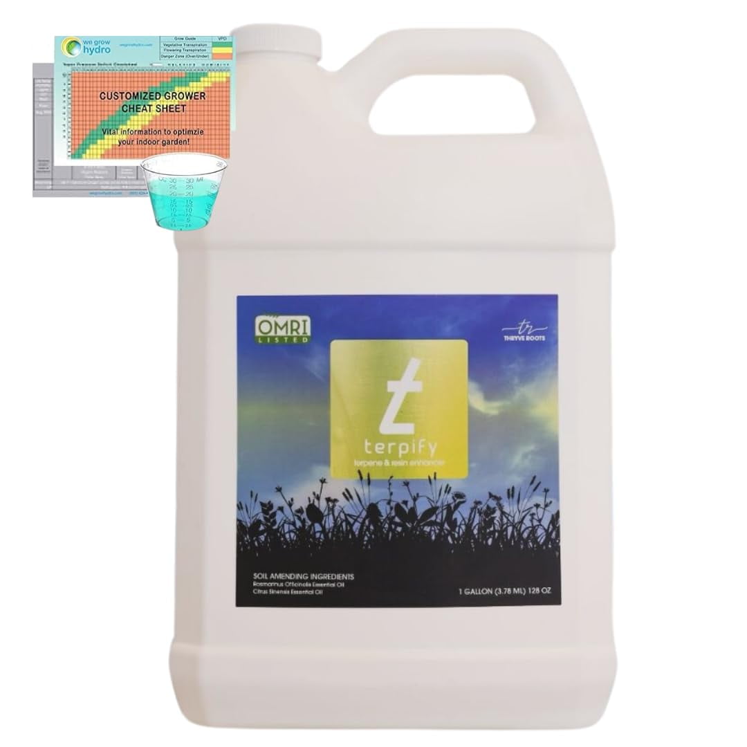 Terpify Gallon Free WG Hydro Terpene Enhancer Fertilizer Cheat Sheet ...