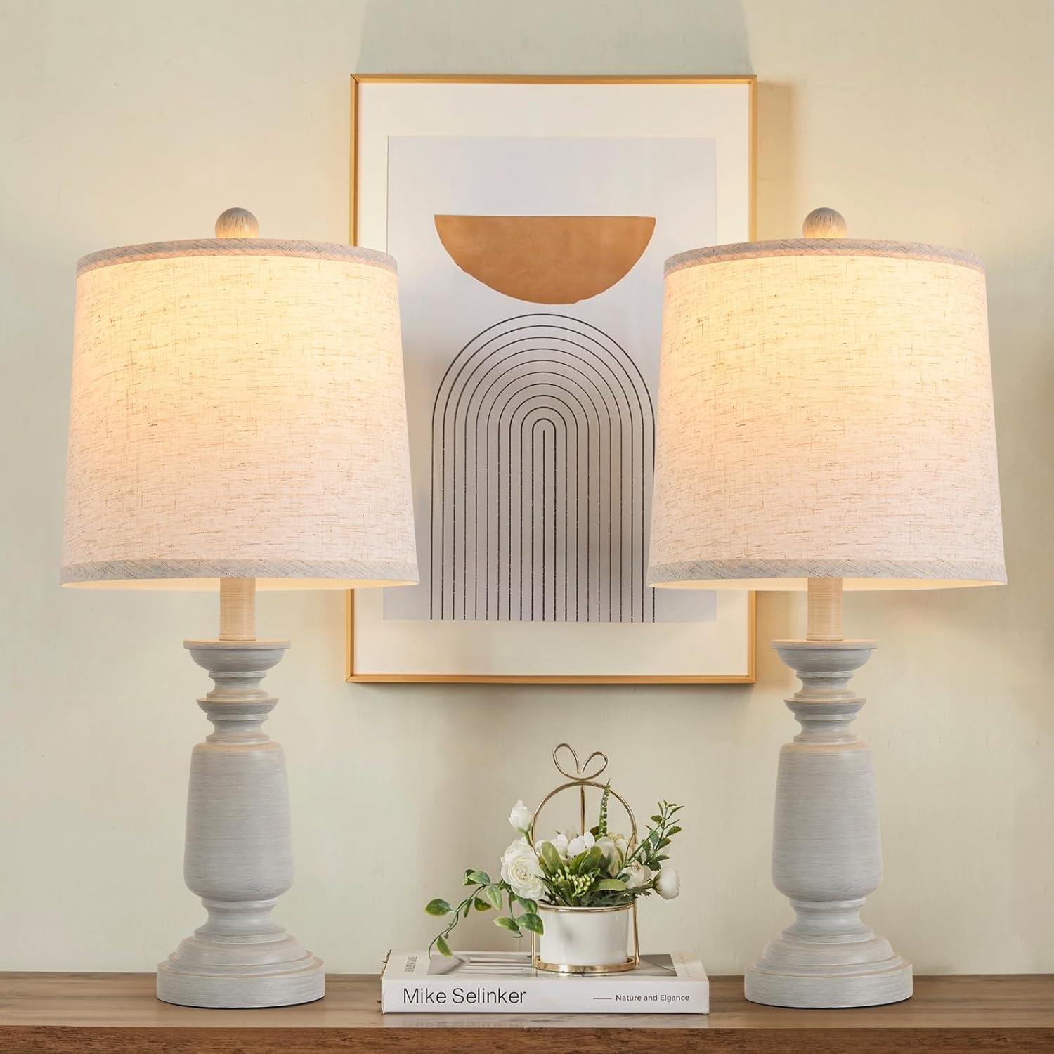 Terpsichore Lamps Set of 2 Modern Farmhouse Table Lamp Bedside Reading ...