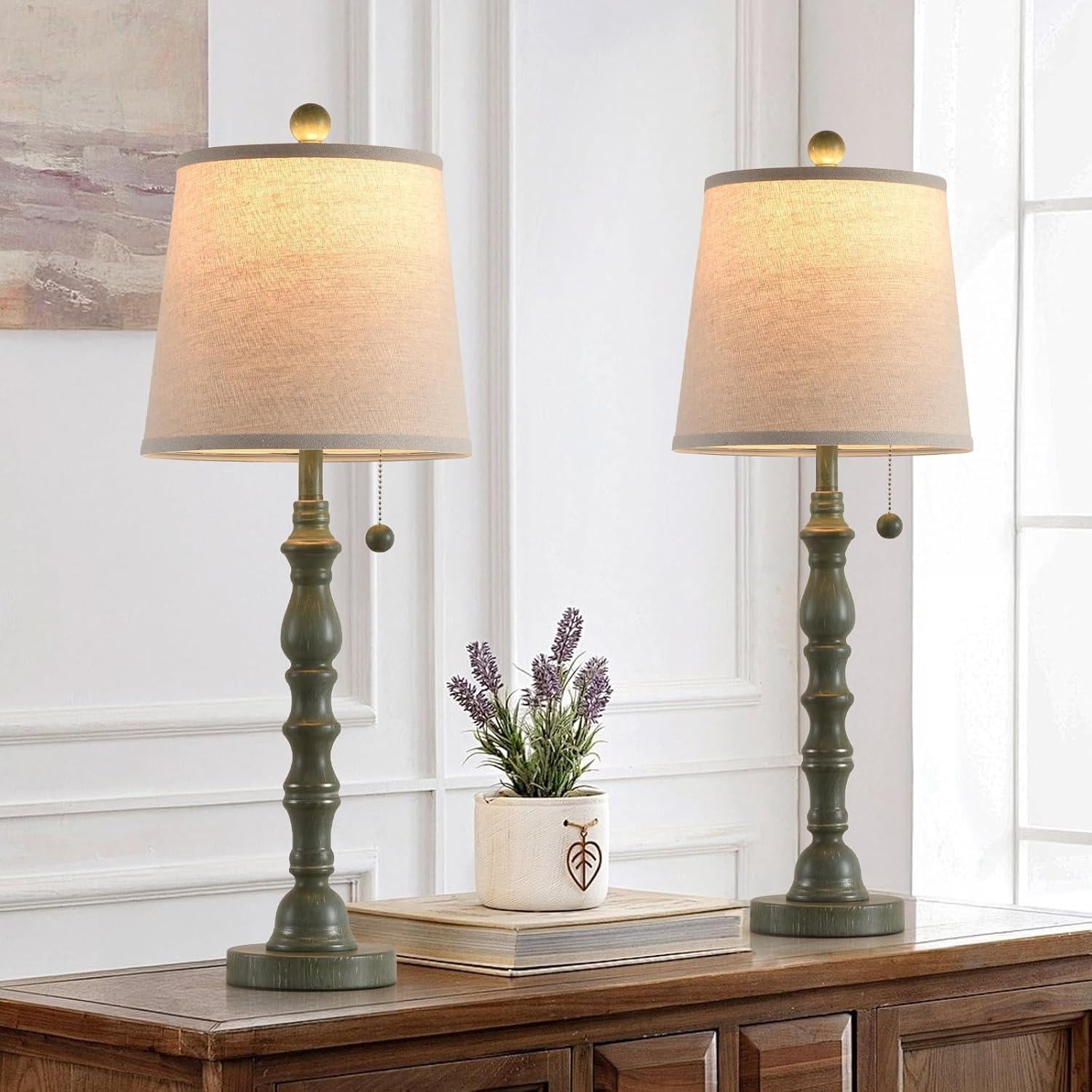 Terpsichore Lamps Set of 2 Modern Farmhouse Table Lamp Bedside Reading ...