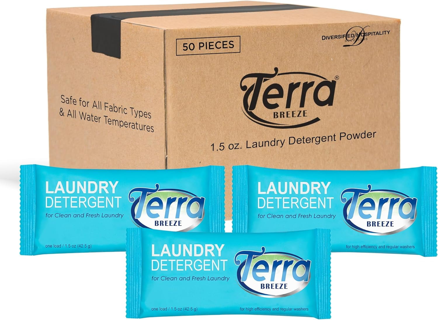 Terra Breeze Laundry Detergent Powder - 1.5 Oz Individually Wrapped ...