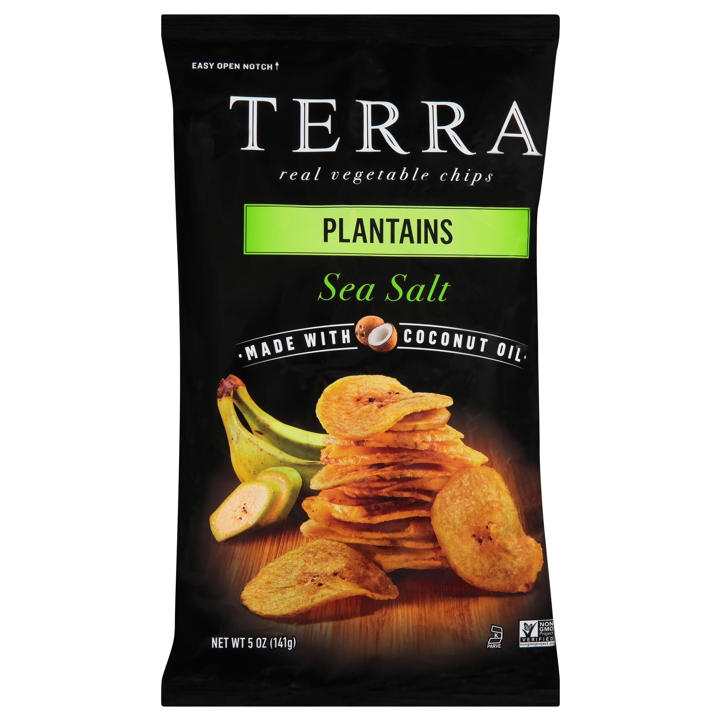Terra Chips Plantain Chips Sea Salt 5 oz (Pack Of 12) - Walmart.com