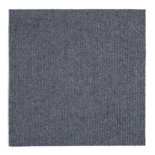 Nexus Tiles: Self-Adhesive Carpet Tiles - Actual: 12" x 12" Smoke (Blue ...