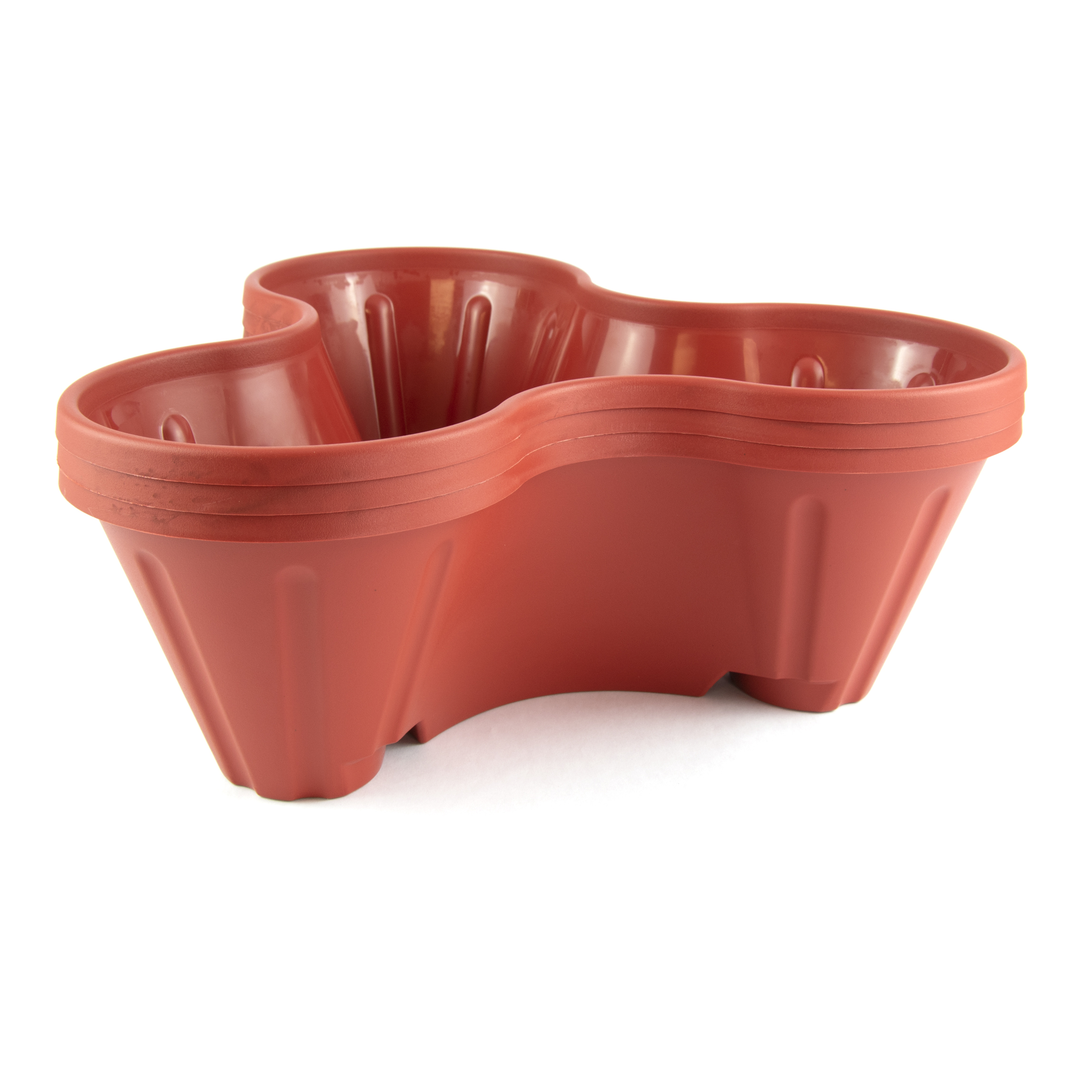 Terra Cotta 3-Tier Plastic Stackable Planter, Vertical Garden Planter ...