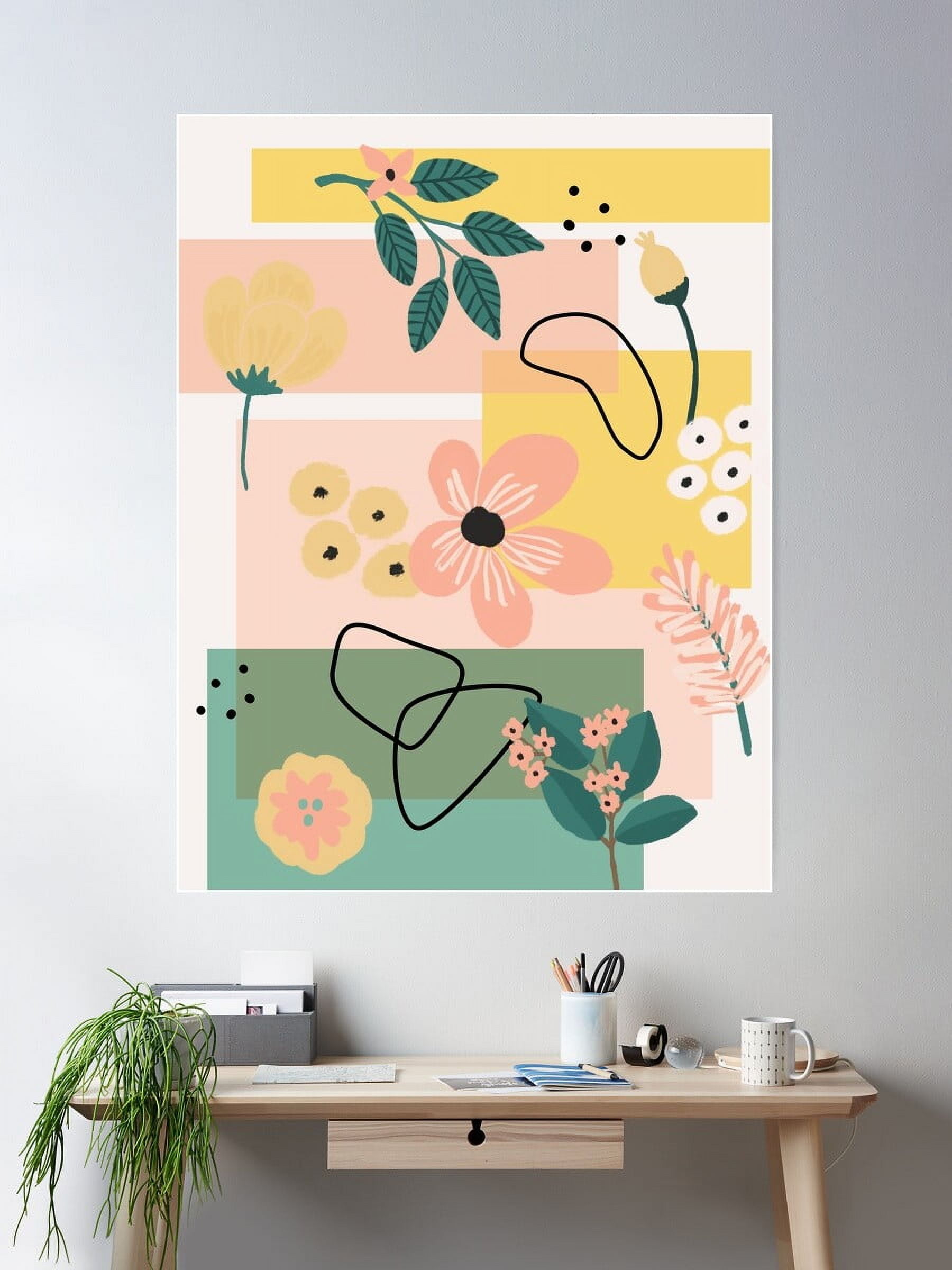 Terra Firma Poster Wall Art, Modern Wall Decor For Living Room Bedroom ...