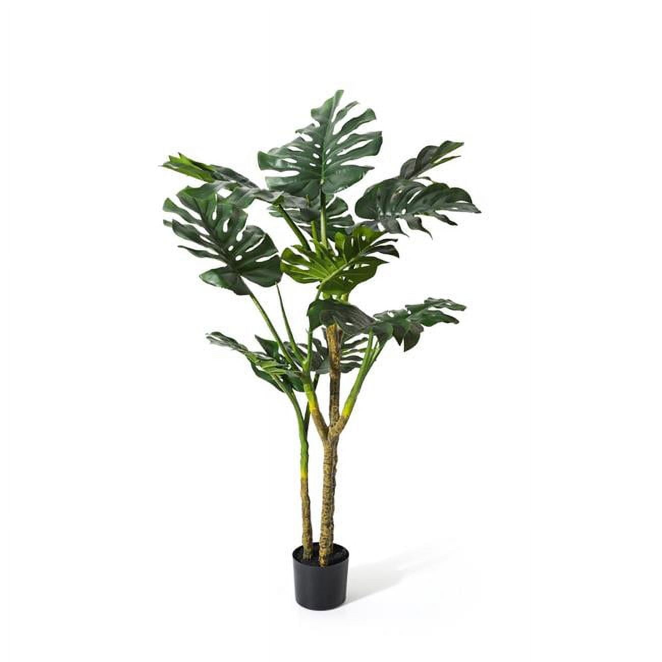 Terra Green Foliage AT8060-150-MO 60 in. Monstera Artificial Tree with ...