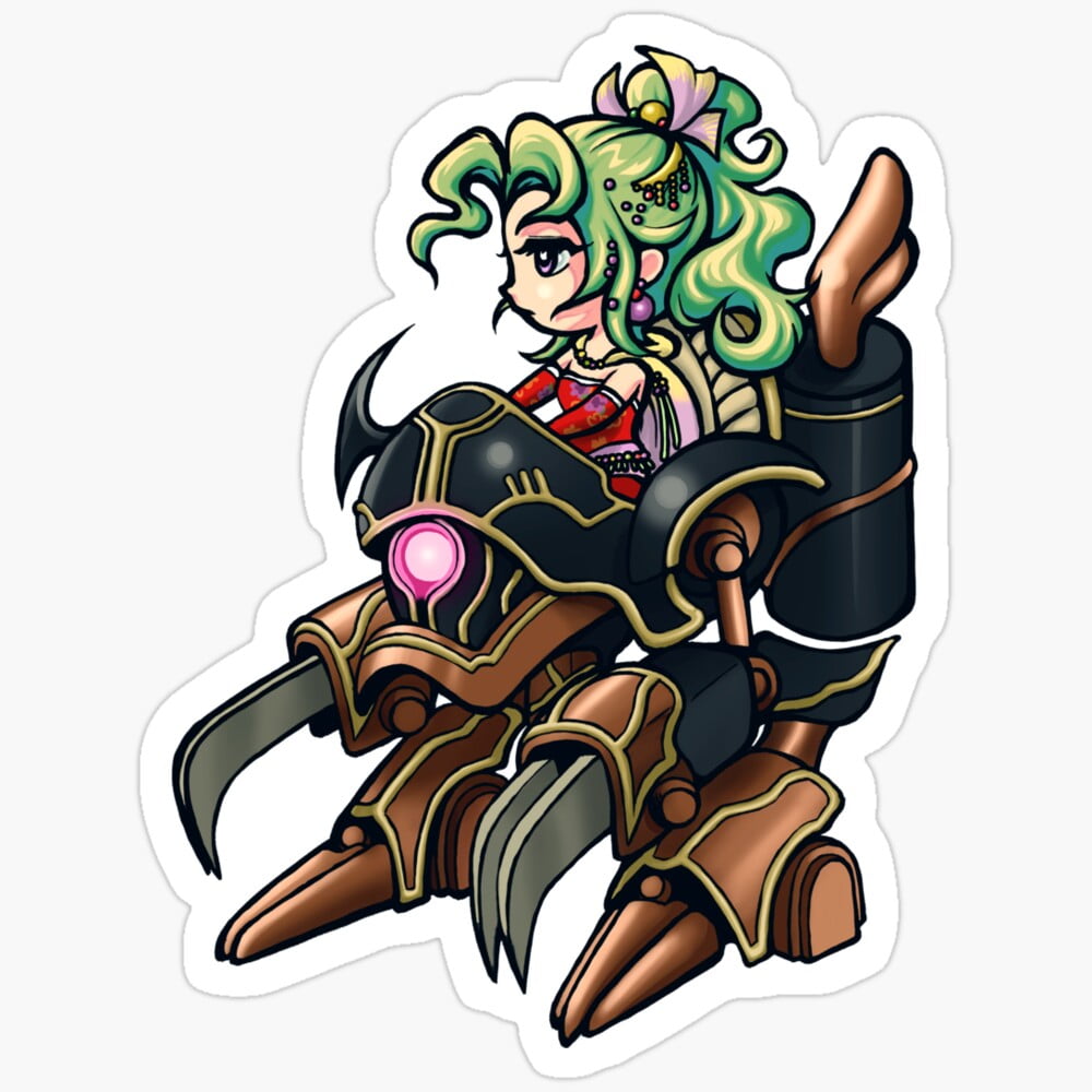 Terra In Magitek Armor - Final Fantasy Vi Sticker Phone Decal Water ...