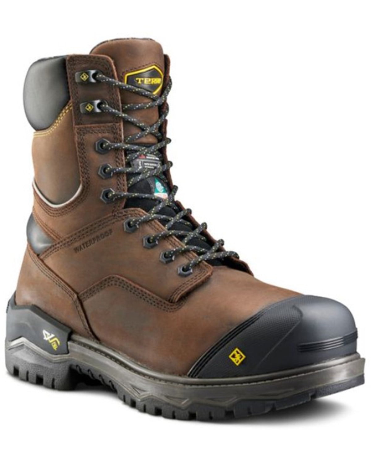 Terra Men's Kodiak Gantry 8" Lace-Up Waterproof Work Boot Composite Toe ...