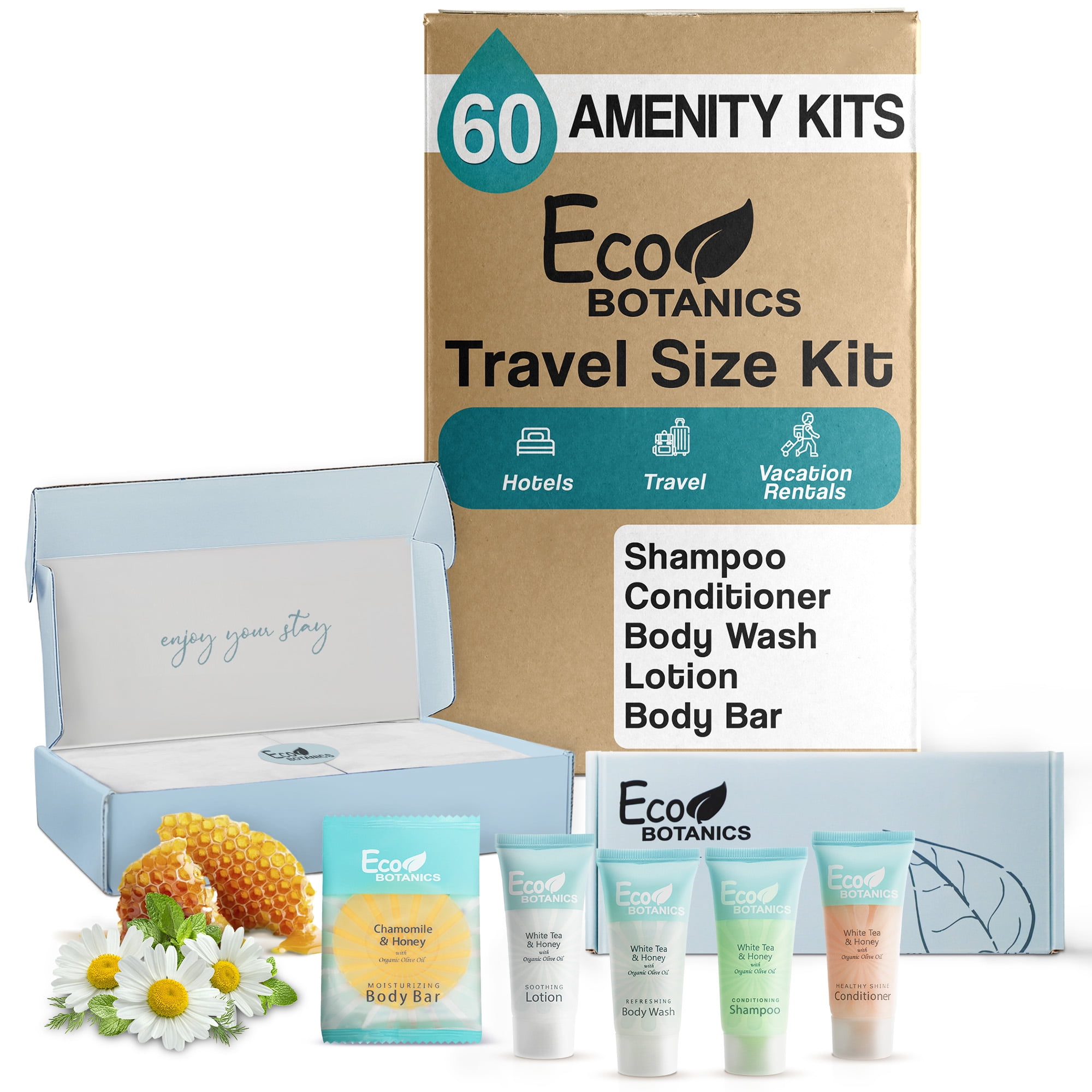 Terra Pure Eco Botanics Amenity Kit | Hotel Bulk Toiletries | 0.85 oz ...