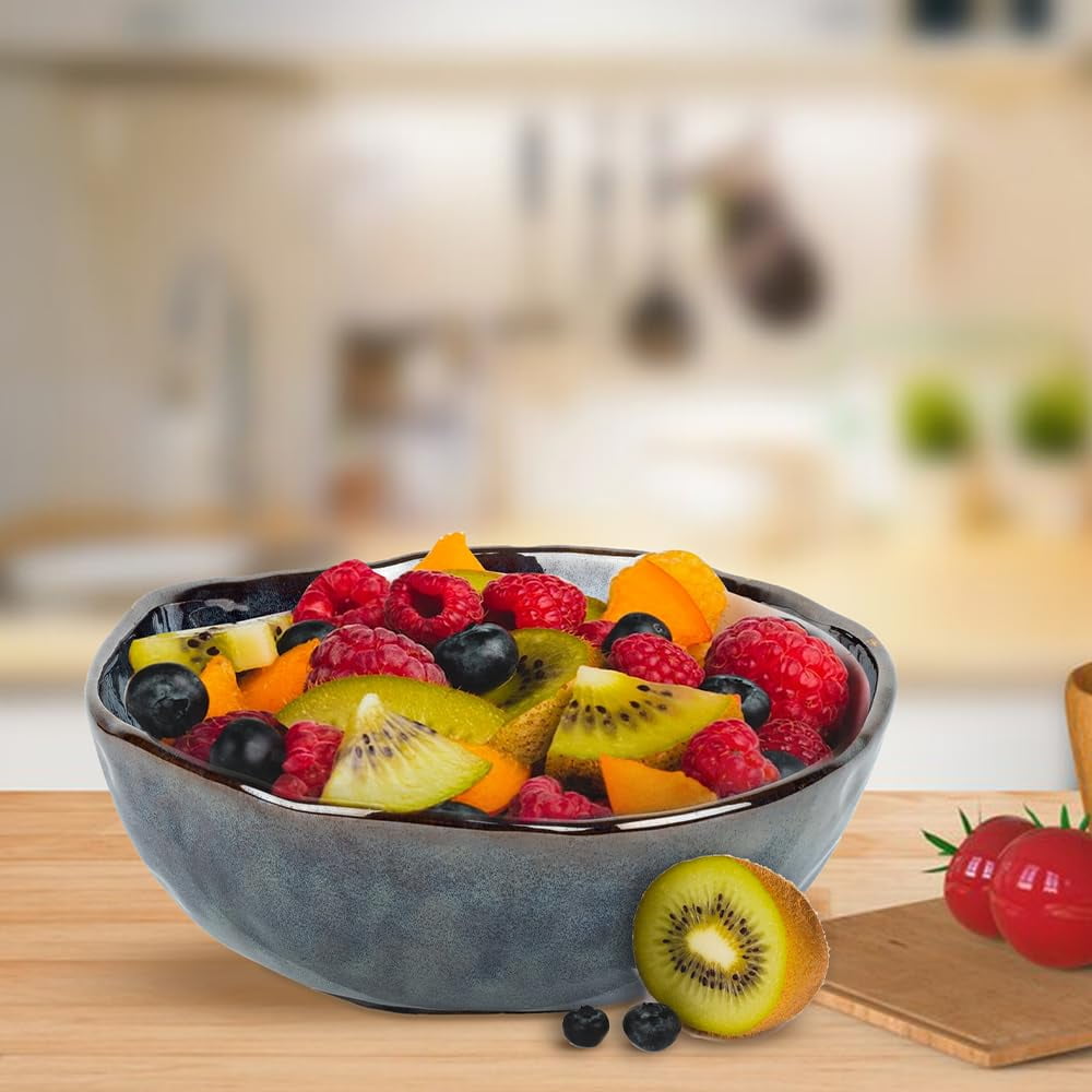 Terra Series Ceramic Snack Bowl (Irregular Shape) - Multicolor | Soup ...