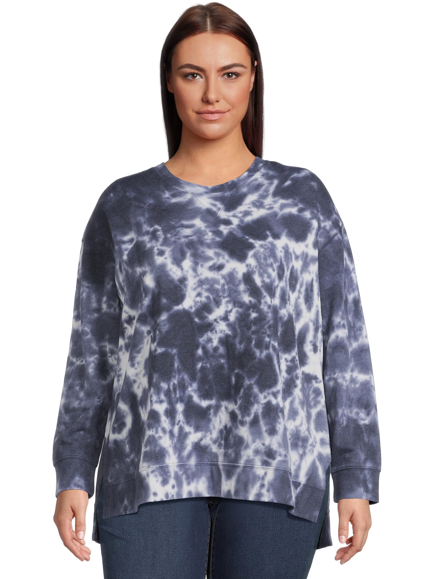 Terra & Sky women's Plus High-Low Terrycloth Sweatshirt - Walmart.com