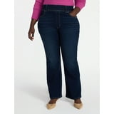 Terra & Sky Women's Plus Size Pull On High Rise Bootcut Jeggings, 31 ...