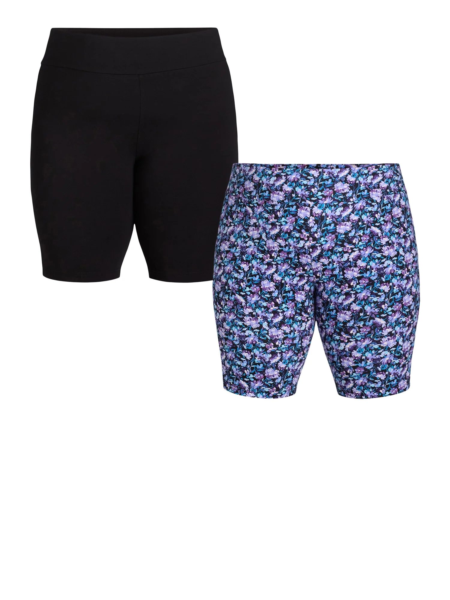 Terra & Sky Women's Plus Size Bike Short 2 Pack - Walmart.com