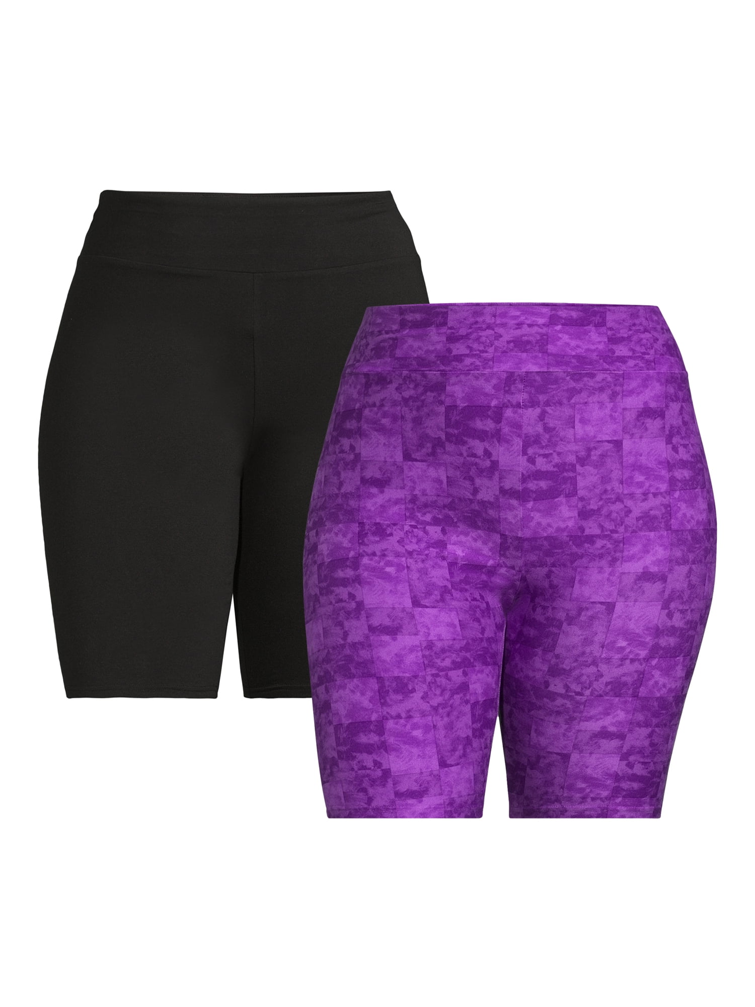 Terra & Sky Plus Size Bike Shorts 2-Pack - Rise - Walmart.com
