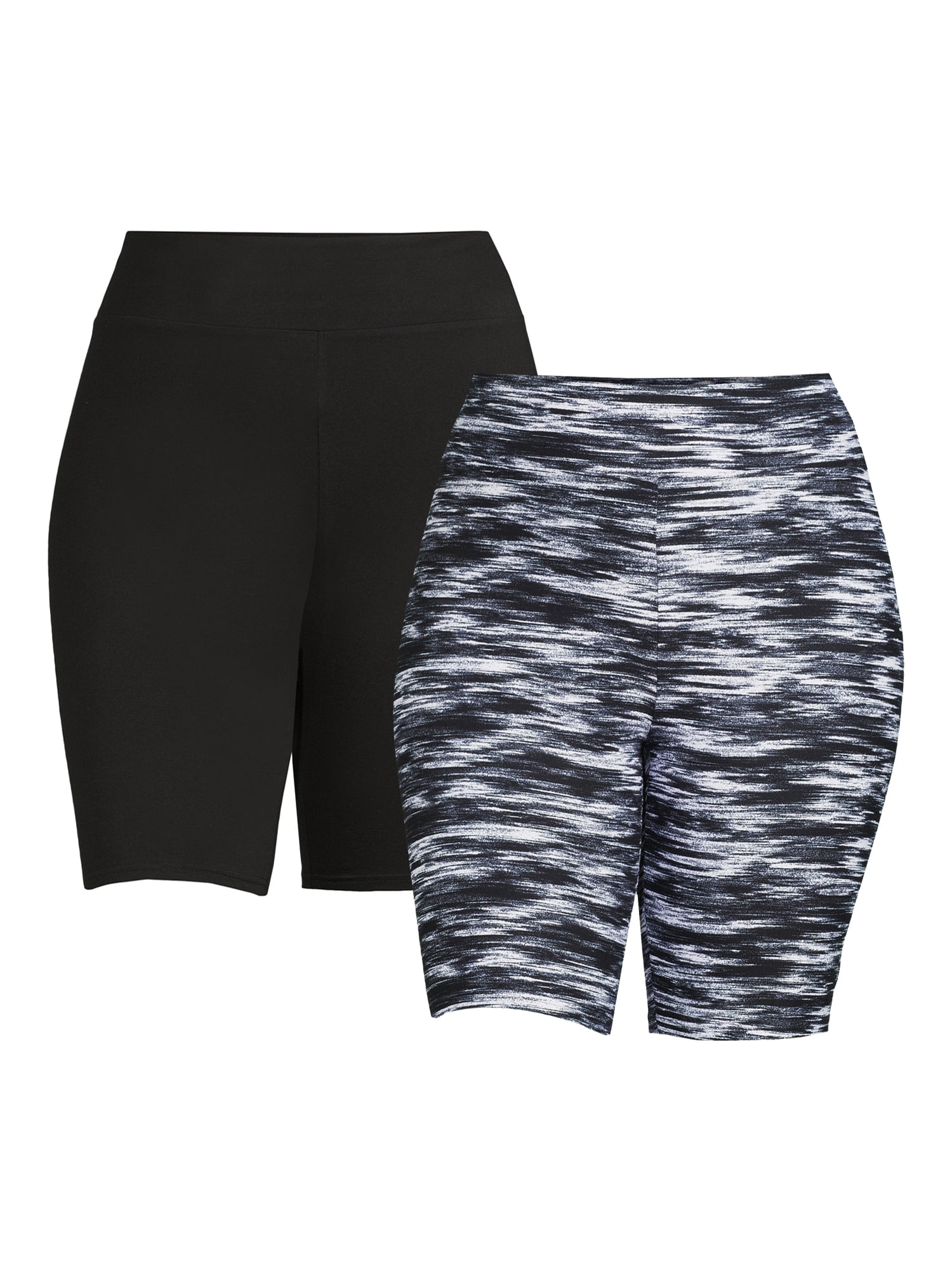 Terra & Sky Plus Size Bike Shorts - High Rise Fit - Walmart.com