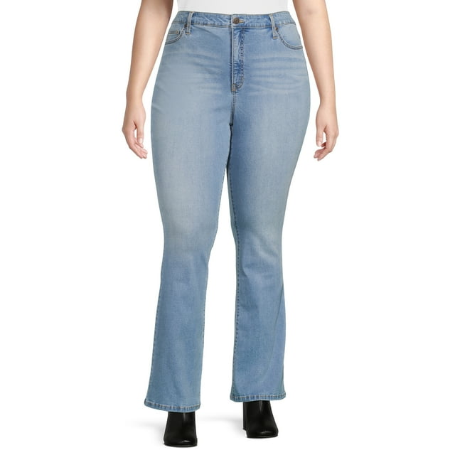 Terra & Sky Women's Plus Size Bootcut Jeans - Walmart.com